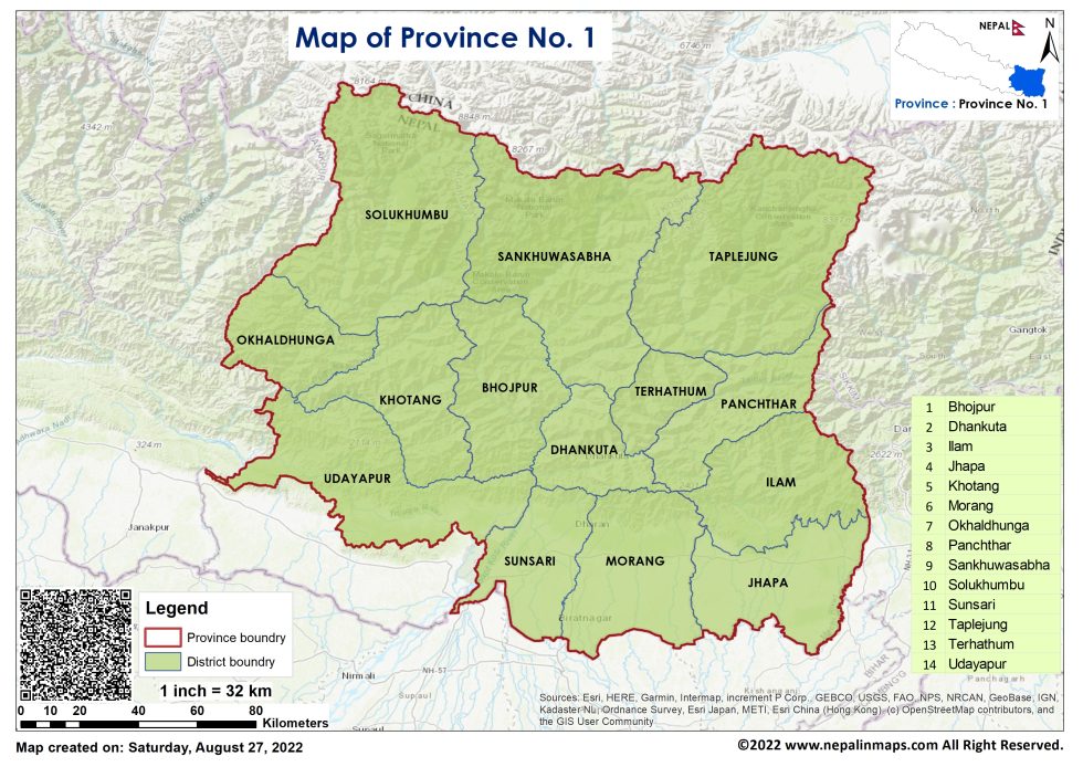 Koshi Province | Maps of Nepal