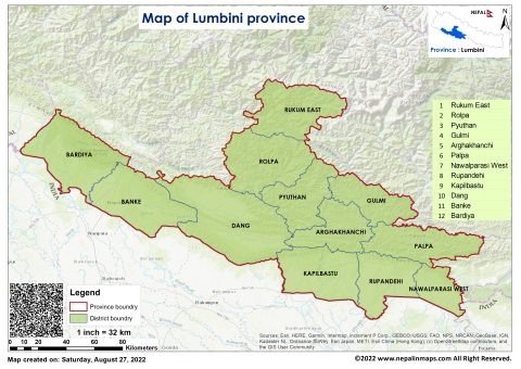 Lumbini Province | Maps of Nepal