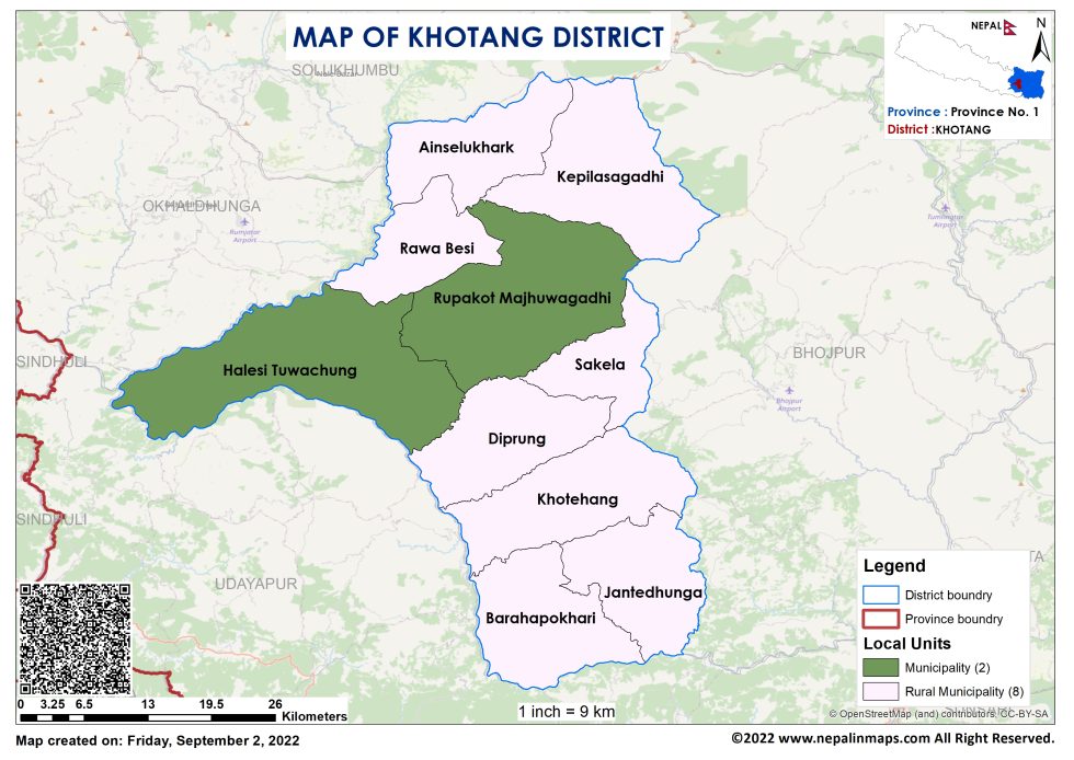 Khotang | Maps of Nepal