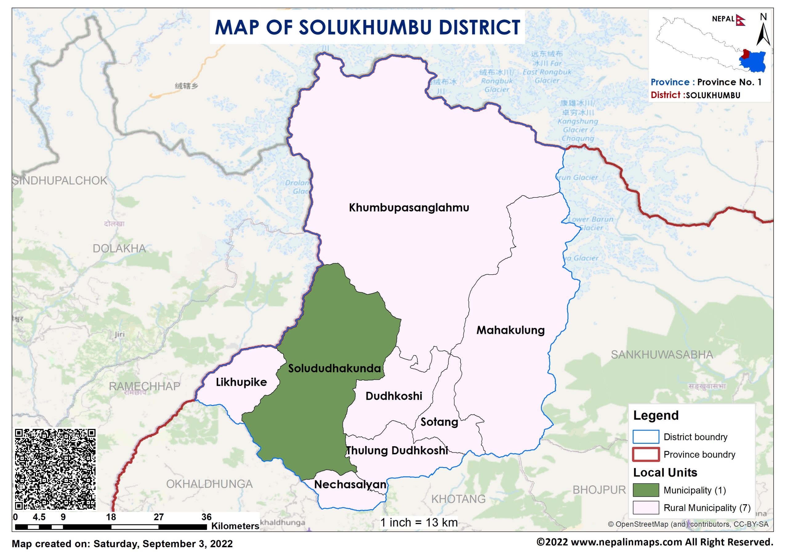 Solukhumbu | Maps of Nepal