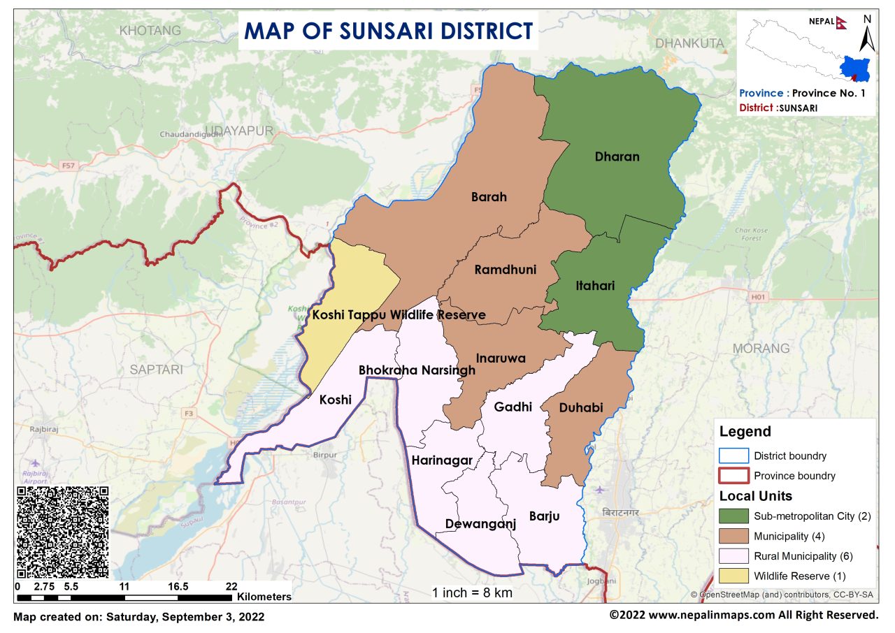 Sunsari | Maps of Nepal