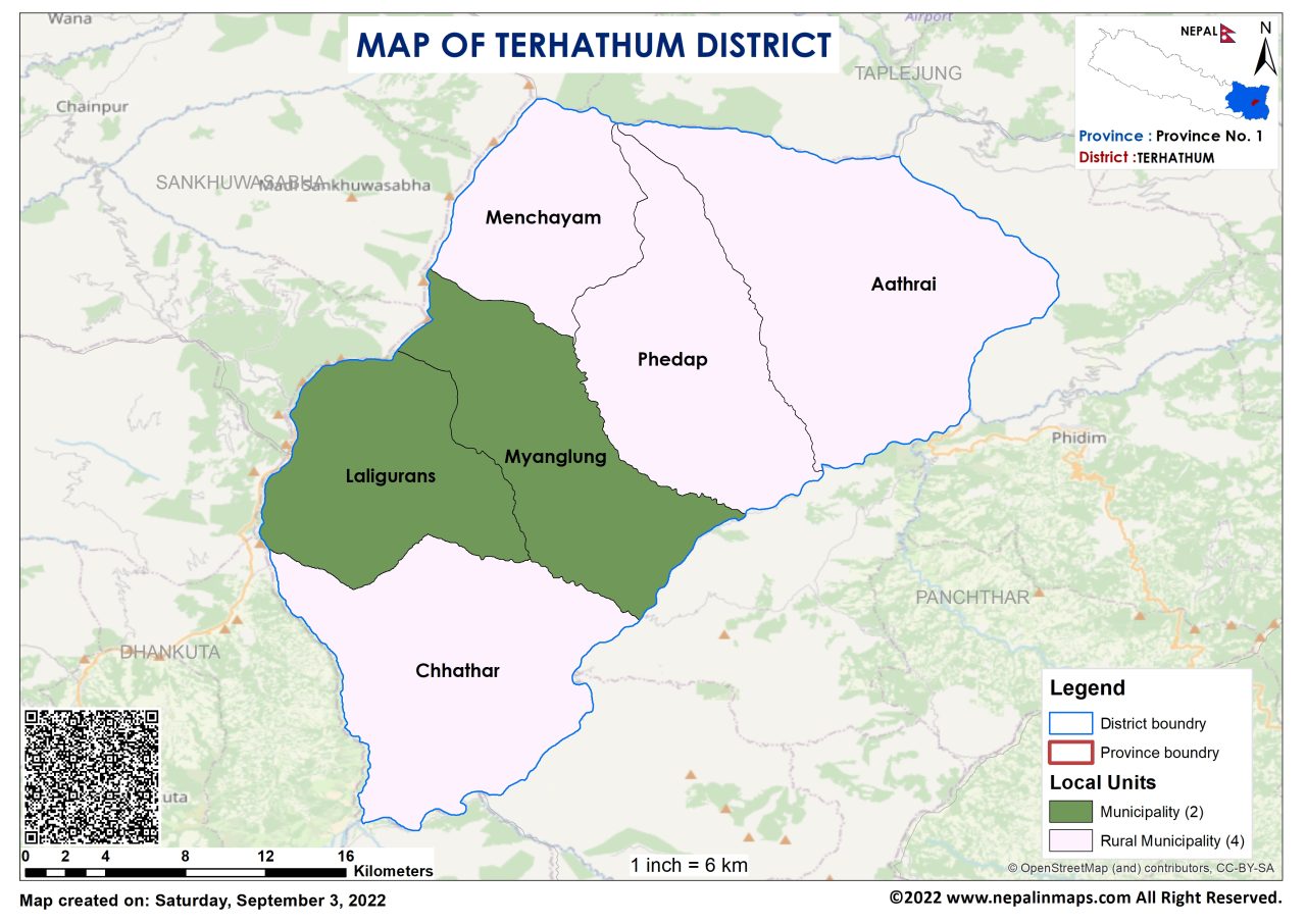 Terhathum | Maps of Nepal