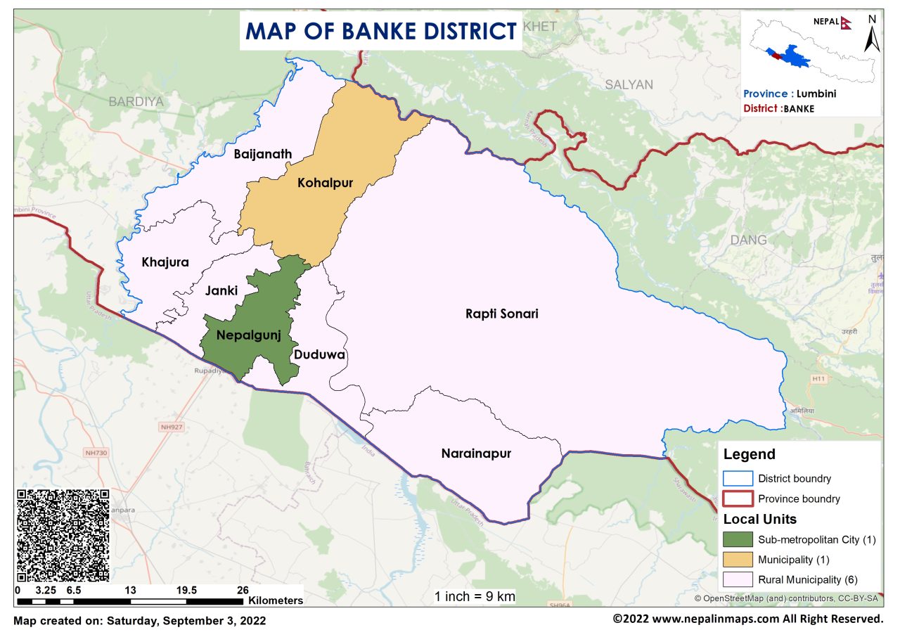 Banke | Maps of Nepal