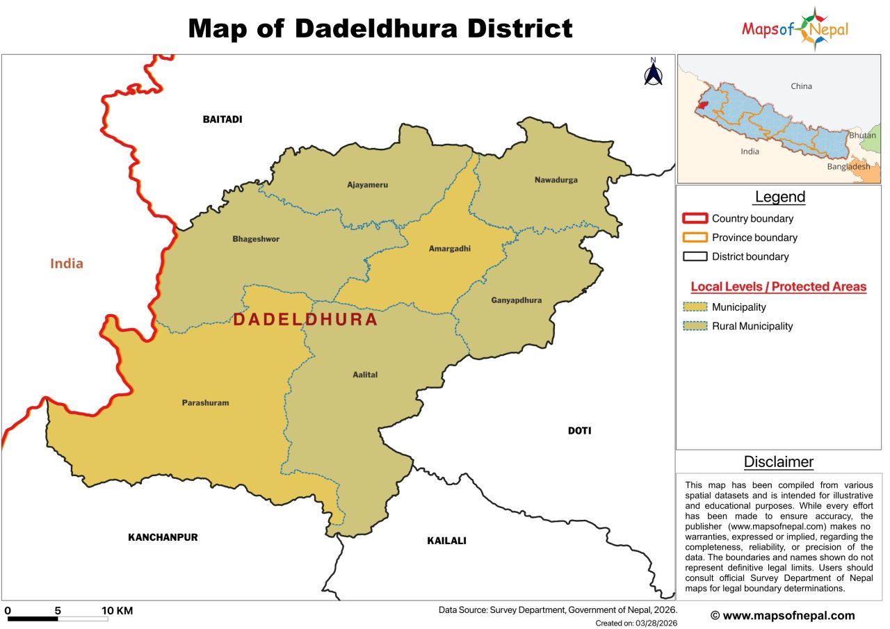 Dadeldhura | Maps of Nepal
