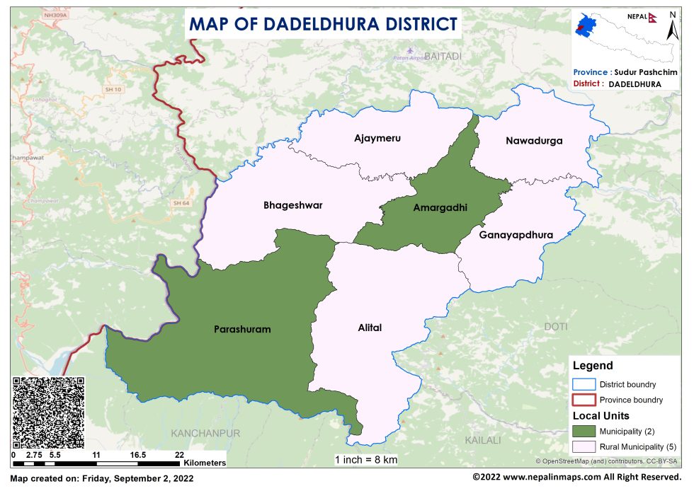 Dadeldhura | Maps of Nepal