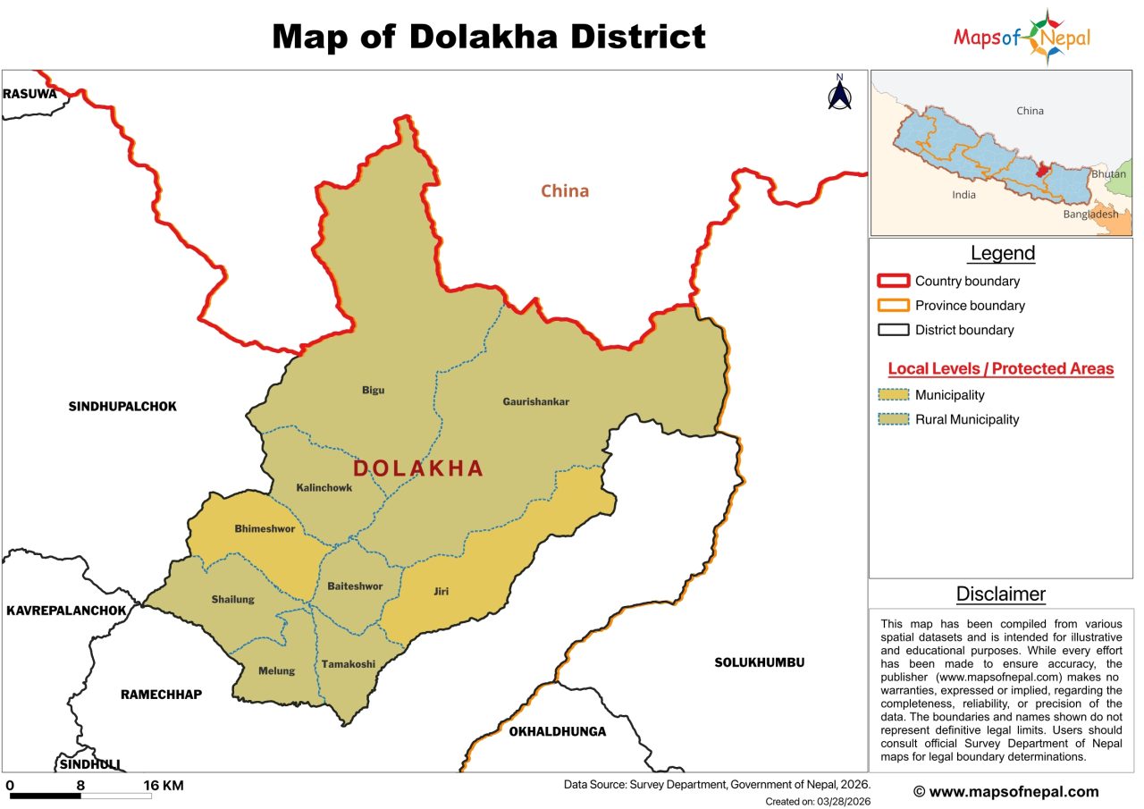 Dolakha | Maps of Nepal