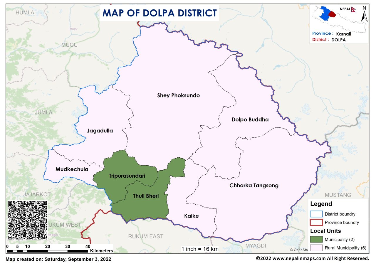 Dolpa | Maps of Nepal