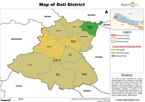 Doti | Maps of Nepal