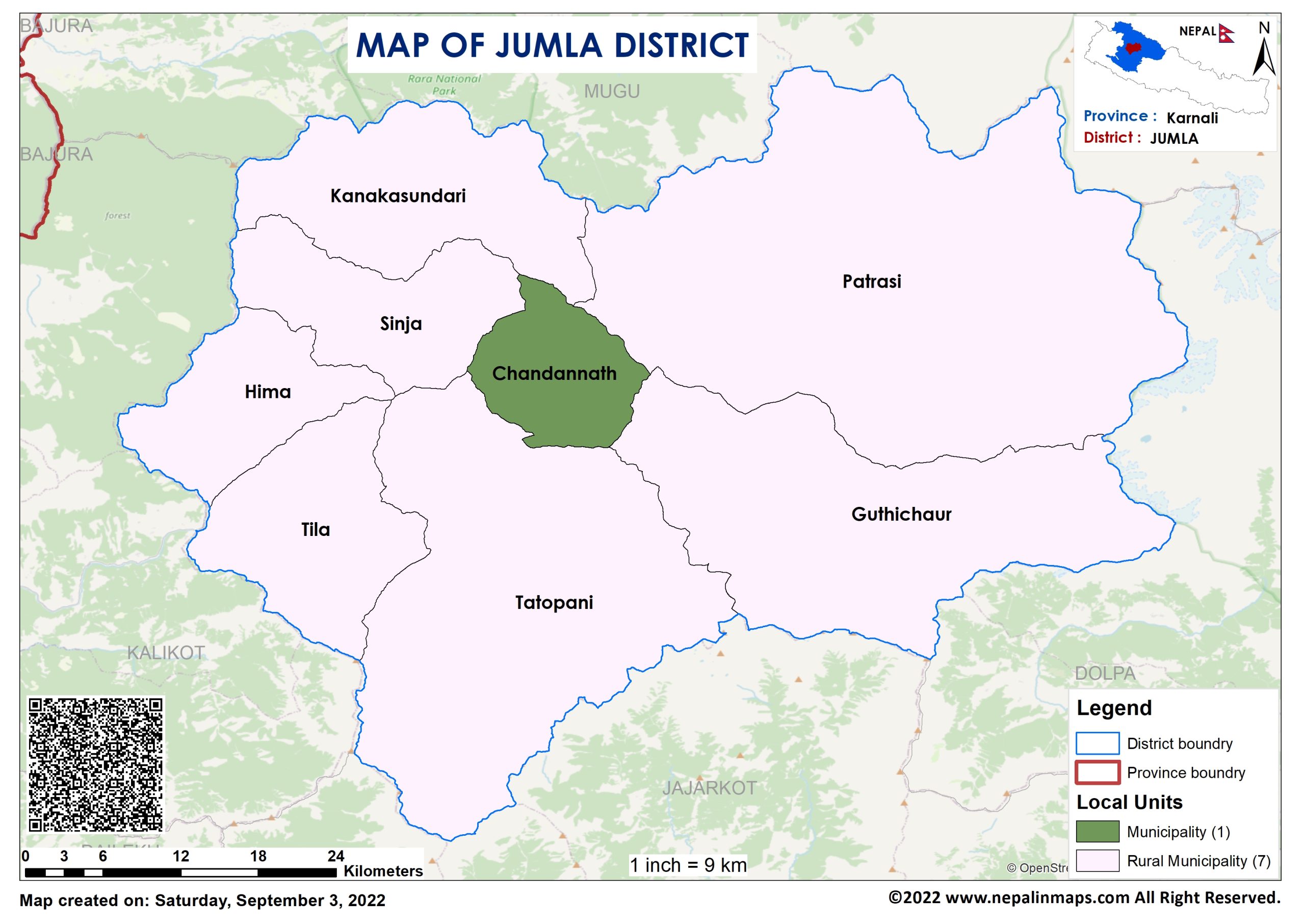 Jumla | Maps of Nepal