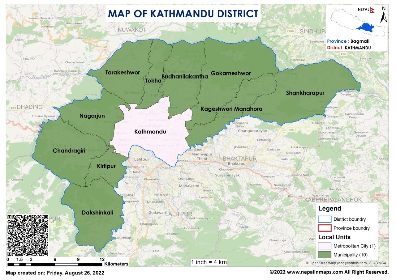 Kathmandu | Maps of Nepal