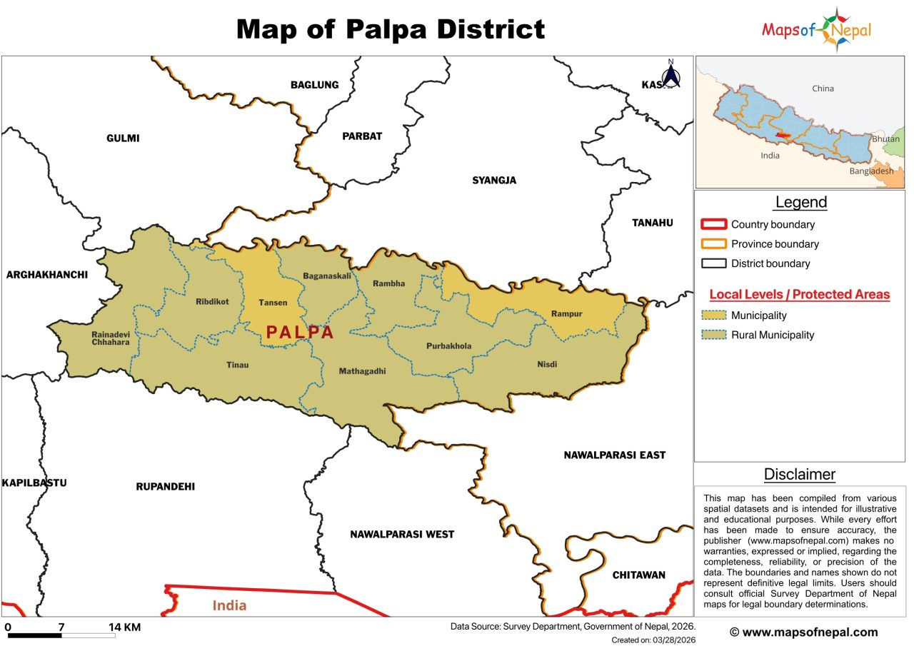 Palpa | Maps of Nepal