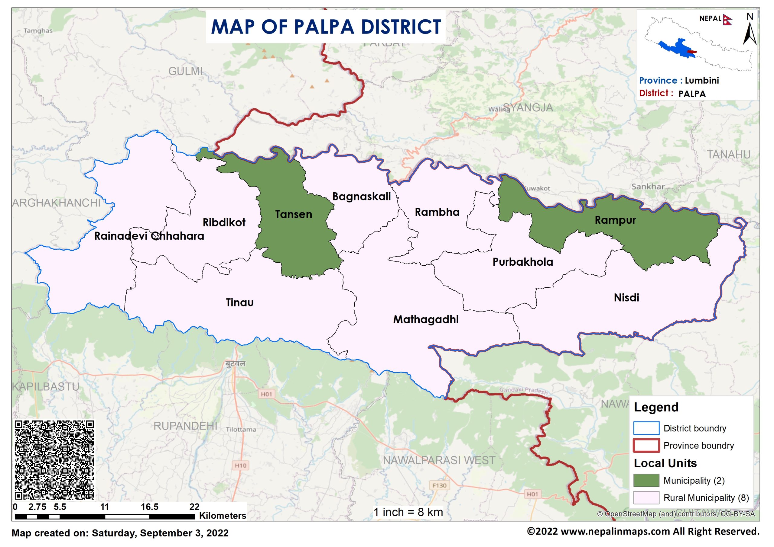 Palpa | Nepal in Maps