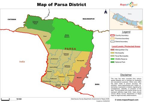 Parsa | Maps of Nepal