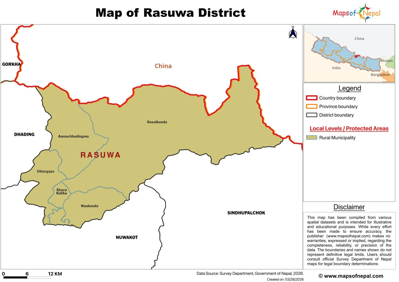 Rasuwa | Maps of Nepal