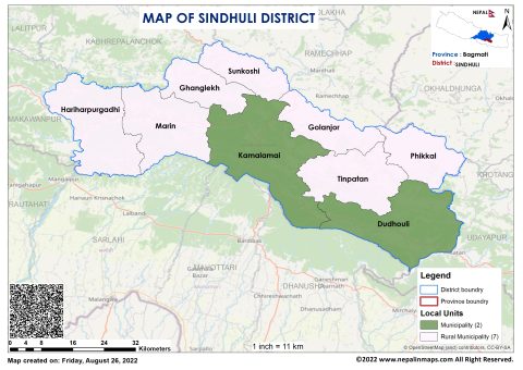 Sindhuli | Maps of Nepal