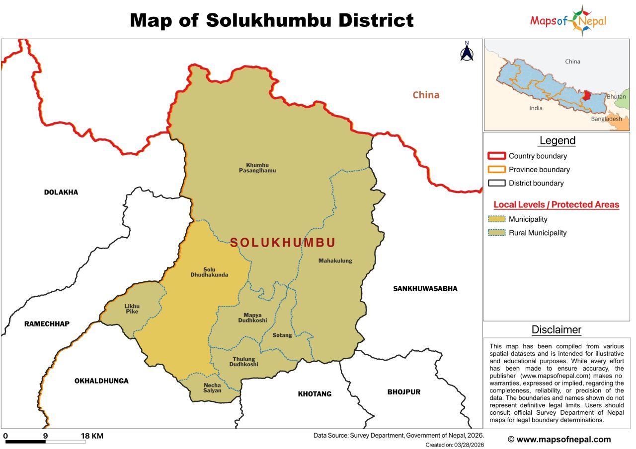 Solukhumbu | Maps of Nepal