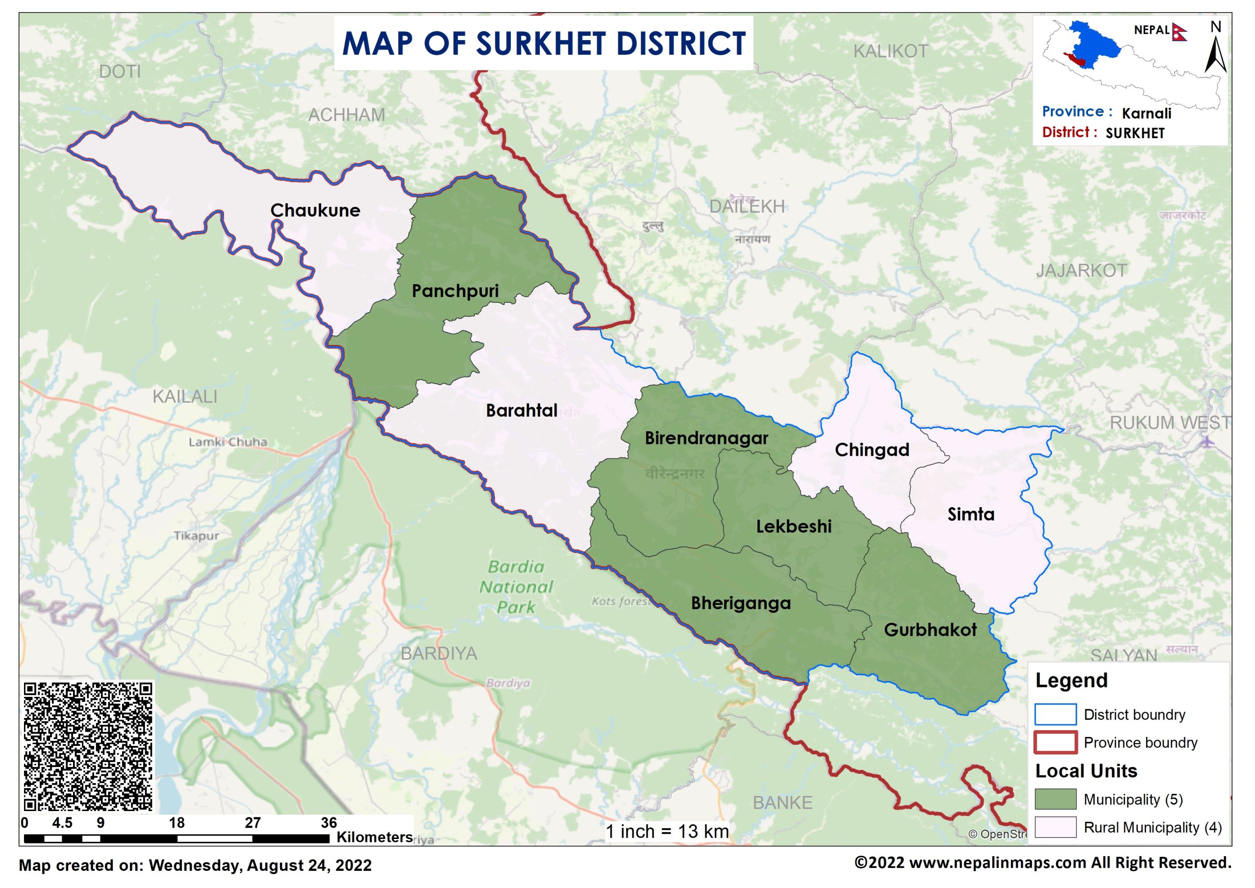 Surkhet | Maps of Nepal