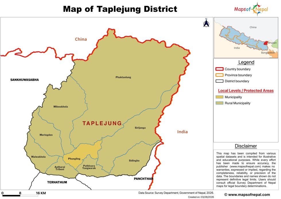 Taplejung | Maps of Nepal