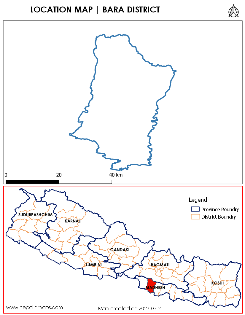 Bara | Maps of Nepal