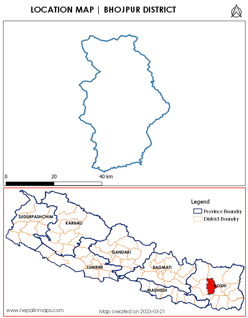 Bhojpur | Maps of Nepal