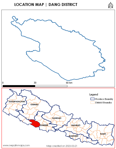 Dang | Maps of Nepal