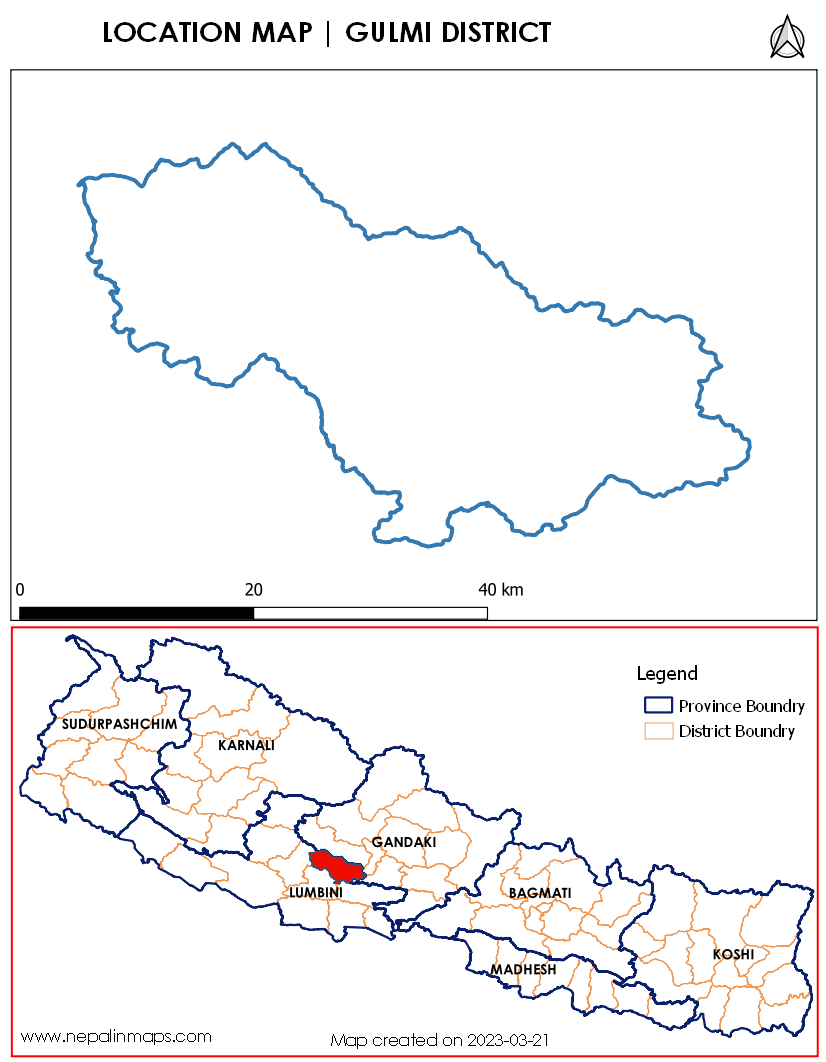 Gulmi | Maps of Nepal