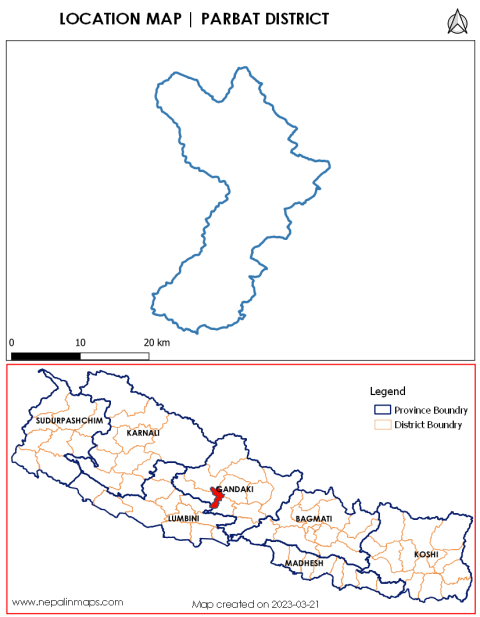 Parbat | Maps of Nepal