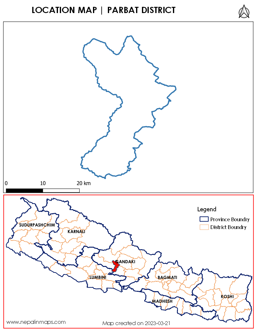 Parbat | Maps of Nepal