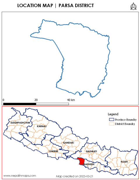 Parsa | Maps of Nepal