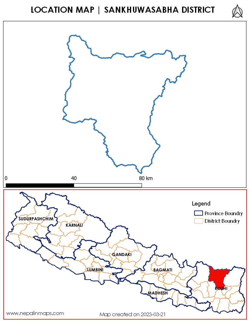 Sankhuwasabha | Maps of Nepal