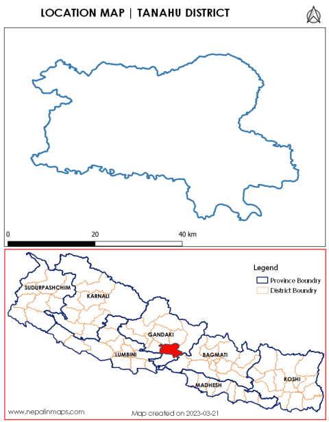 Tanahu | Maps of Nepal