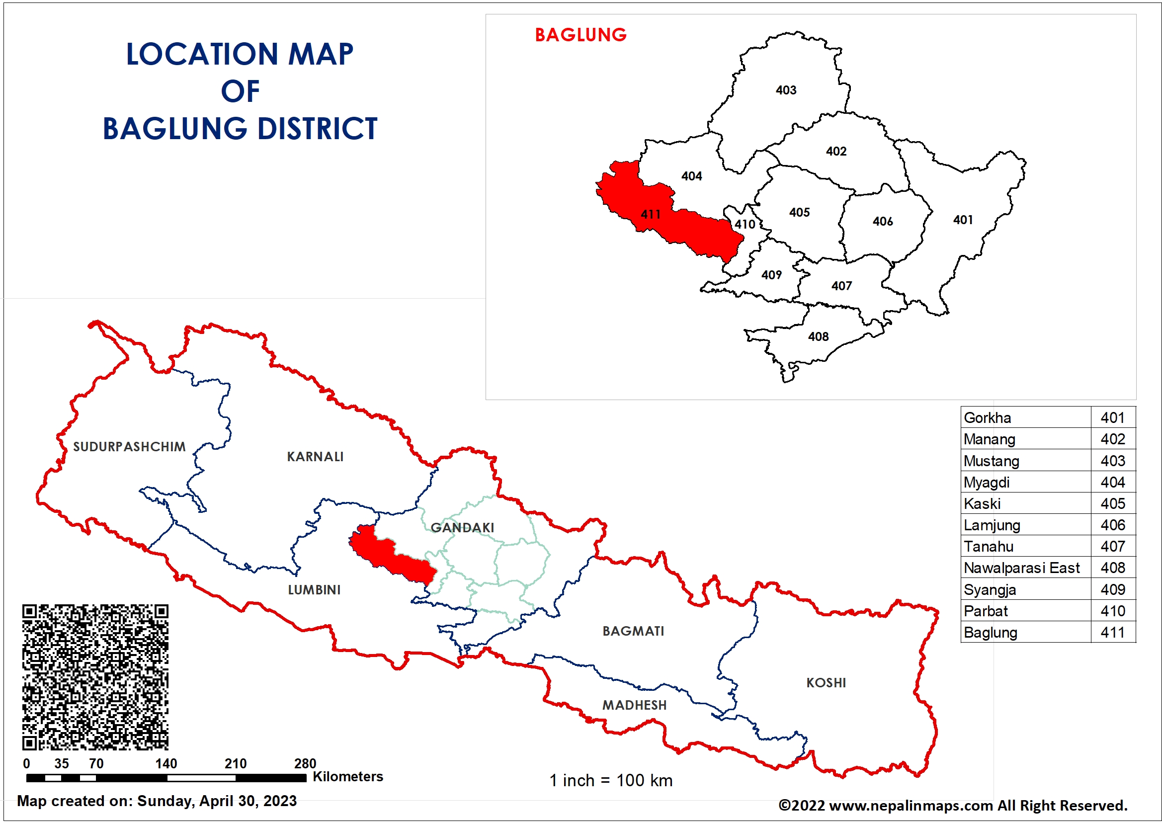 Baglung | Maps of Nepal