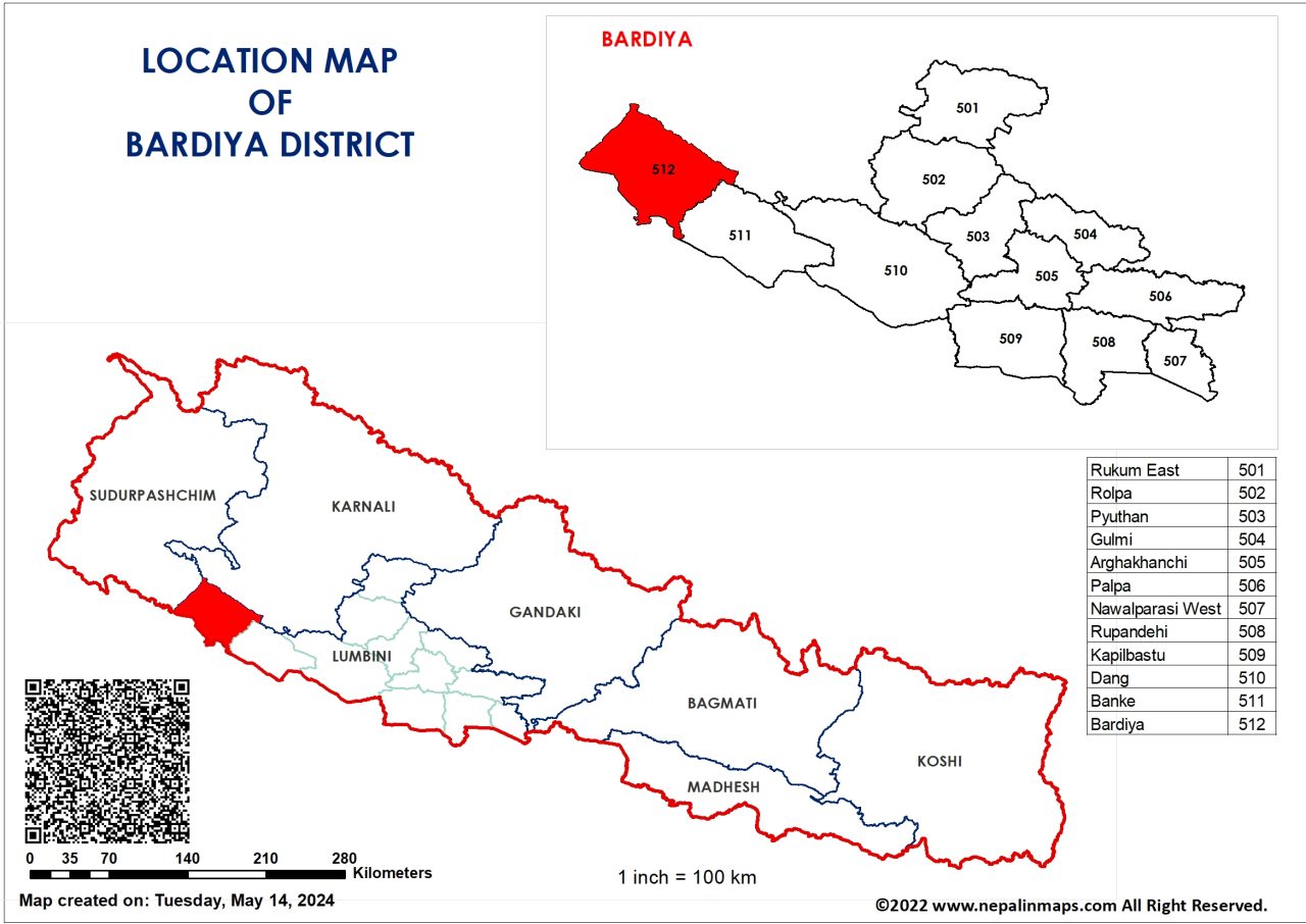 Bardiya | Maps of Nepal