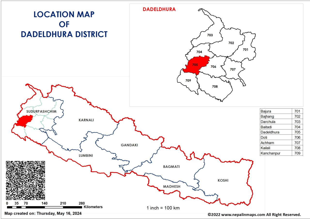 Dadeldhura | Maps of Nepal