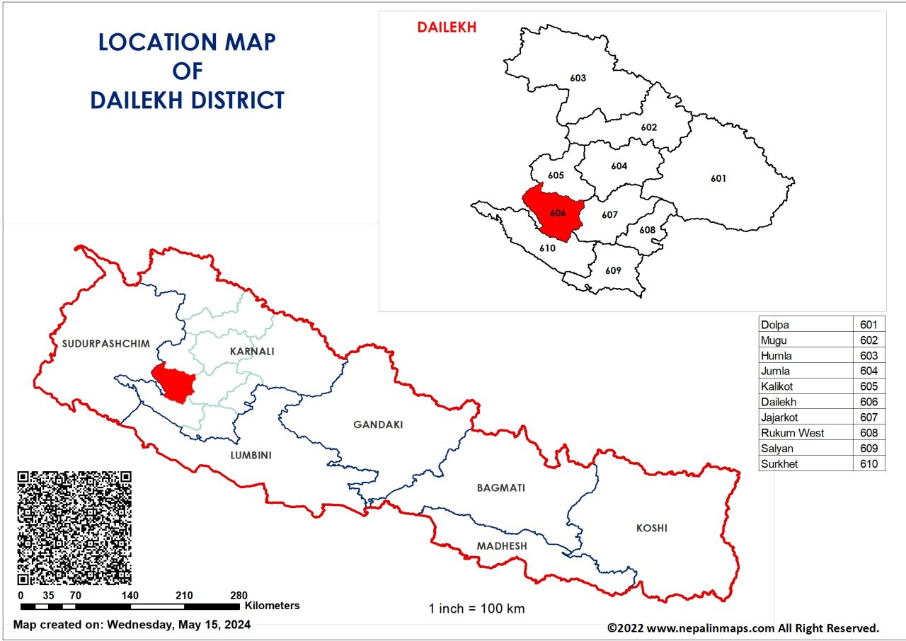 Dailekh | Maps of Nepal