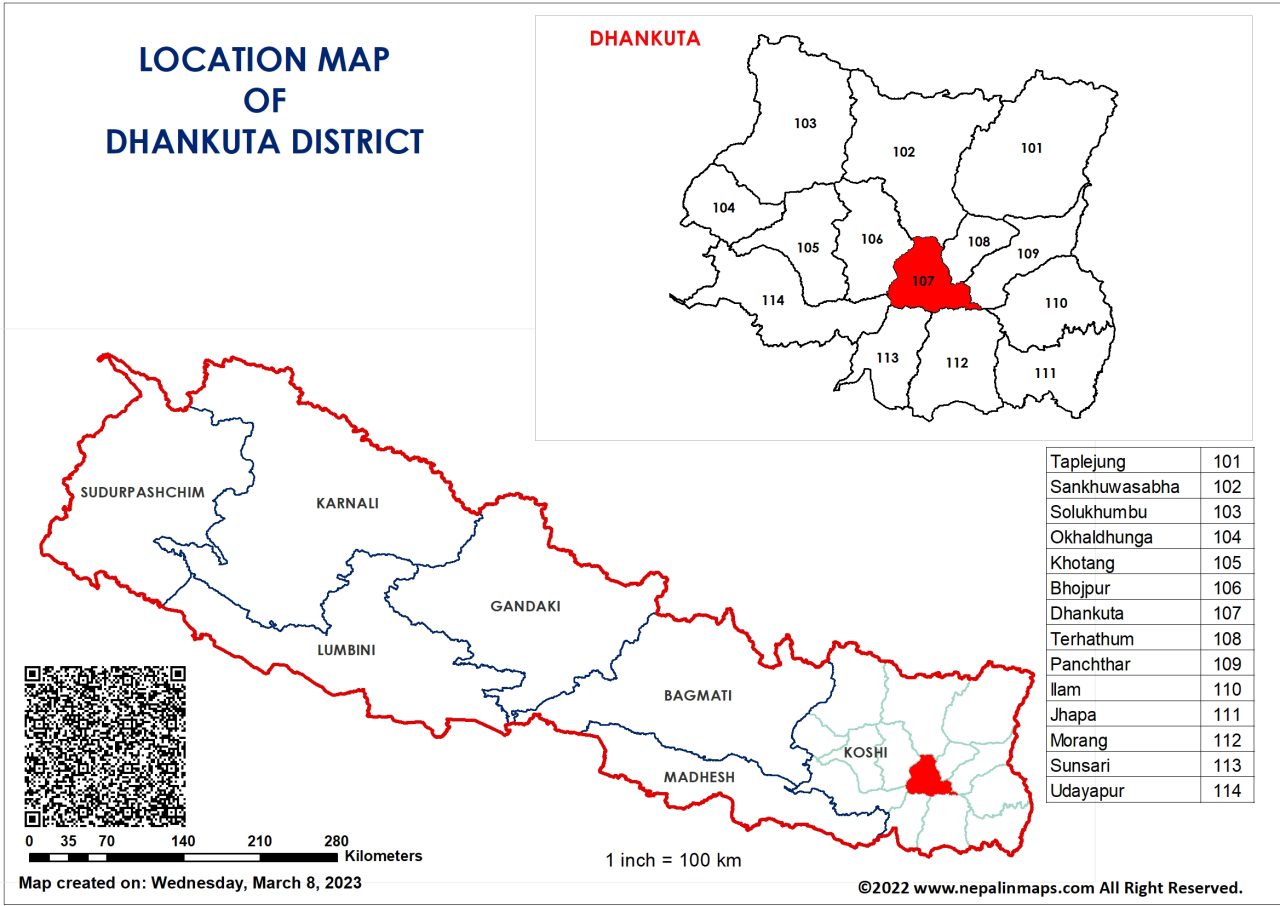 Dhankuta | Maps of Nepal