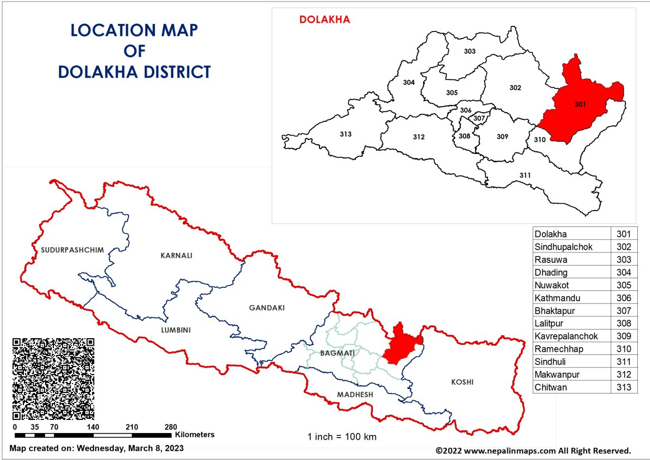 Dolakha | Maps of Nepal