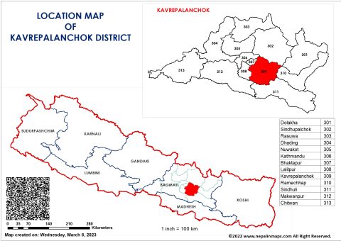 Kavrepalanchok | Maps of Nepal