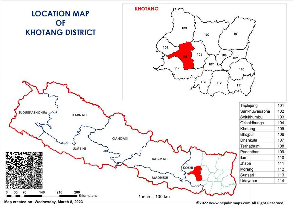 Khotang | Maps of Nepal