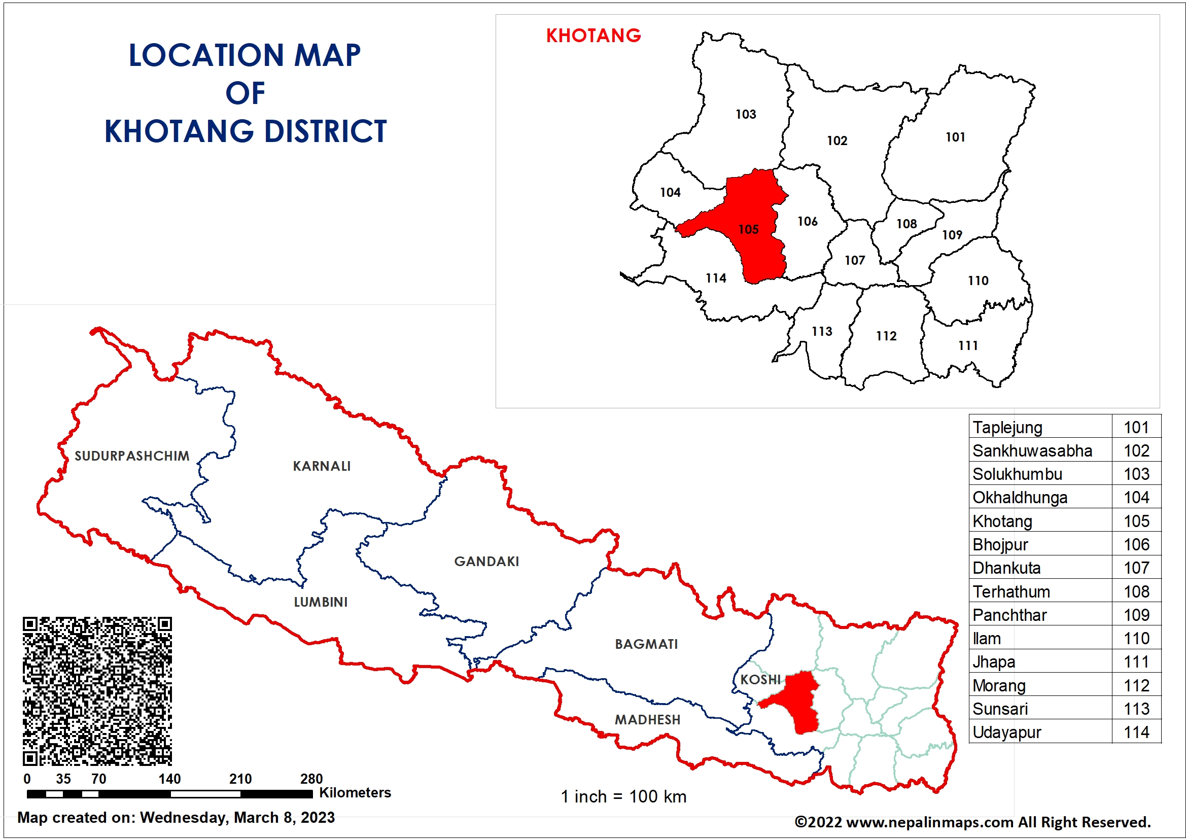 Khotang | Maps of Nepal