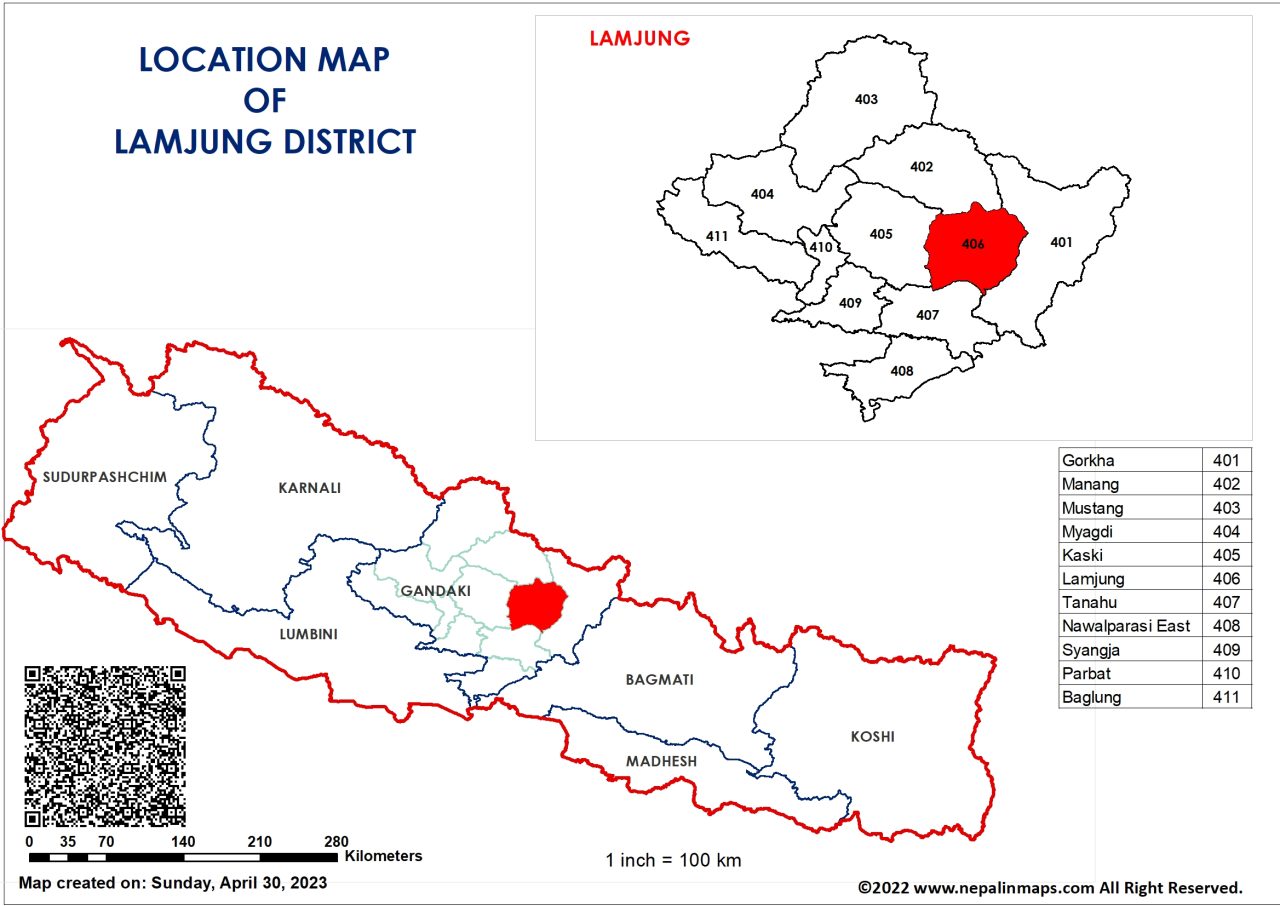 Lamjung | Maps of Nepal