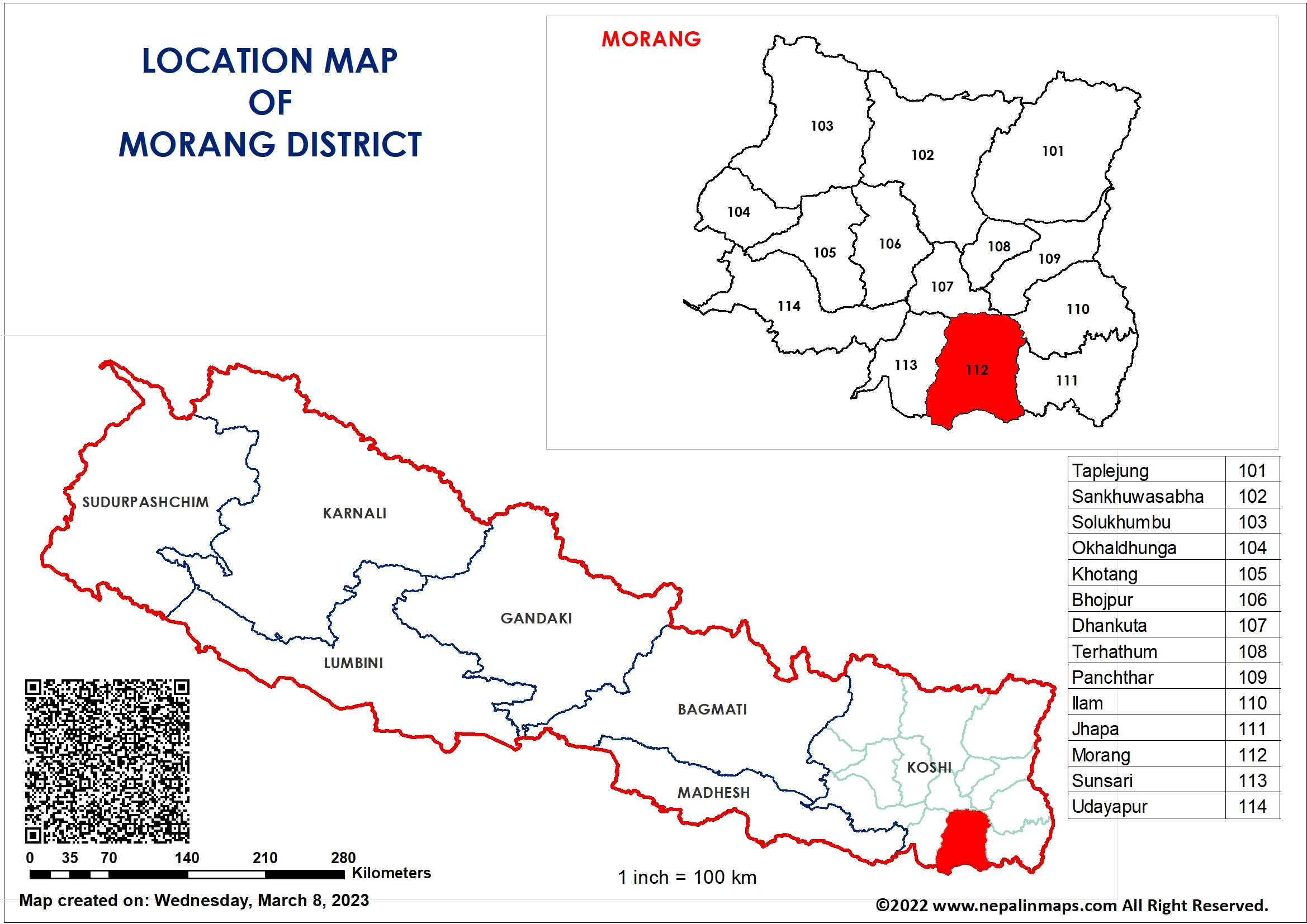 Morang | Maps of Nepal