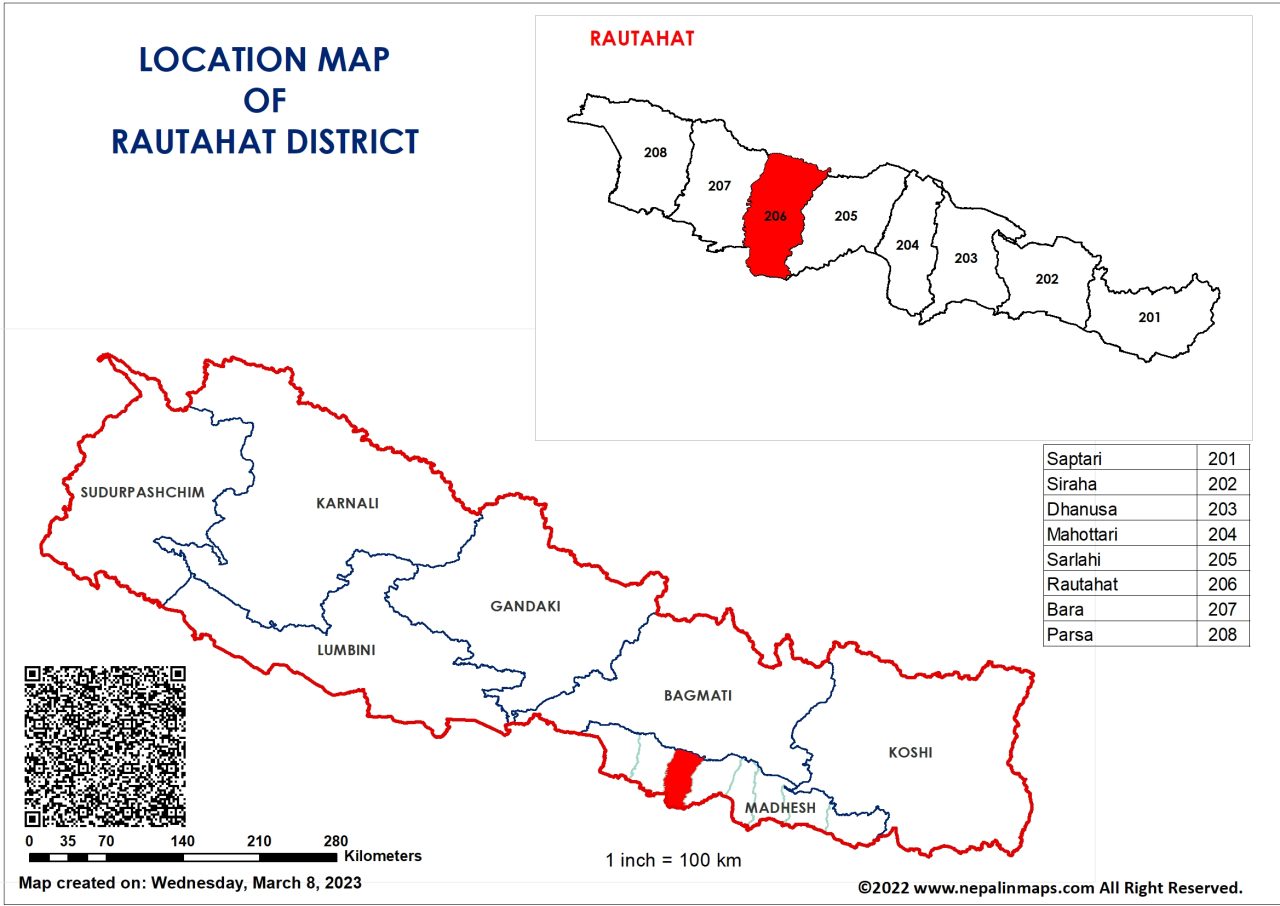 Rautahat | Maps of Nepal