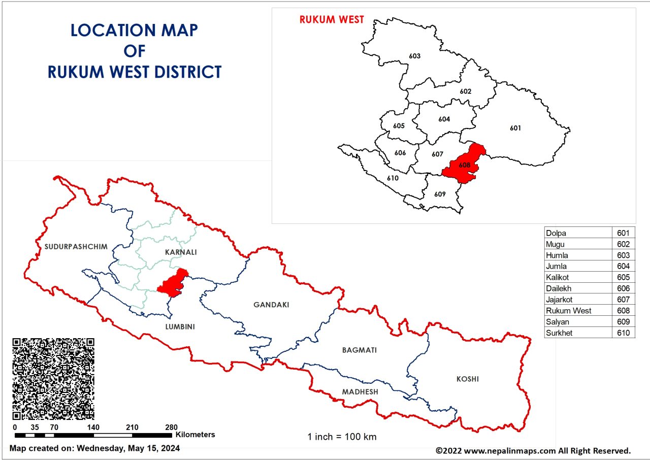 Rukum West | Maps of Nepal