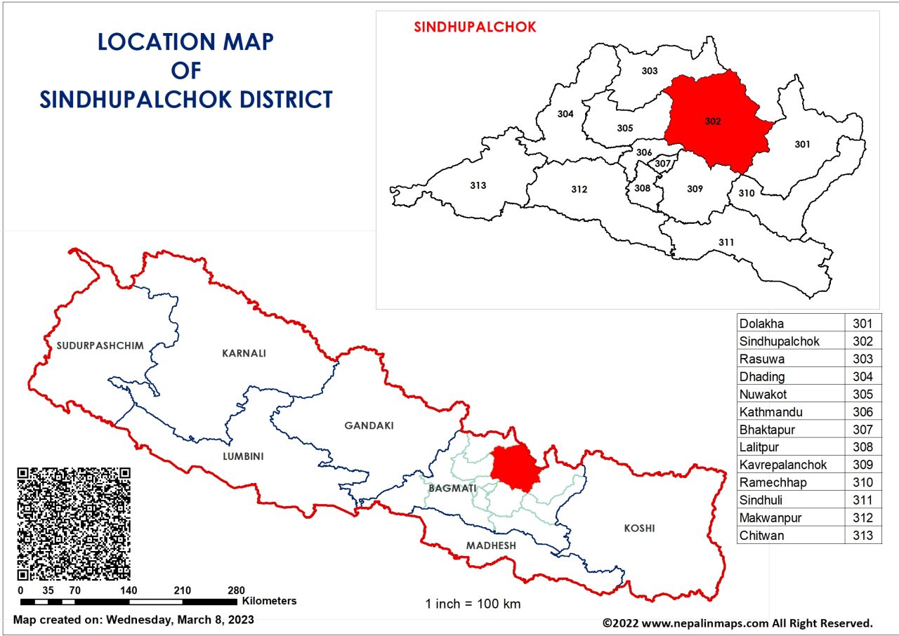 Sindhupalchok | Maps of Nepal