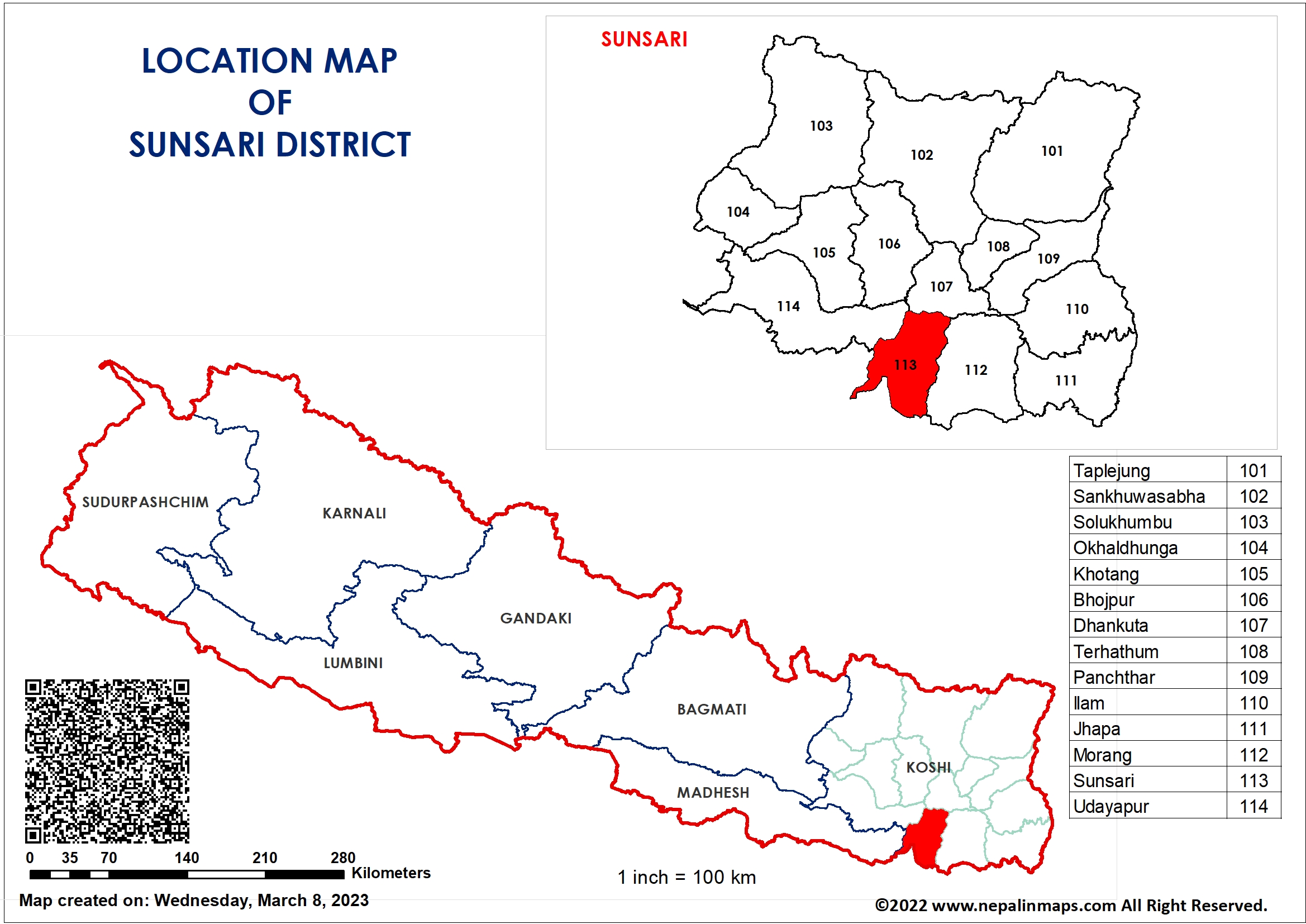 Sunsari | Maps of Nepal