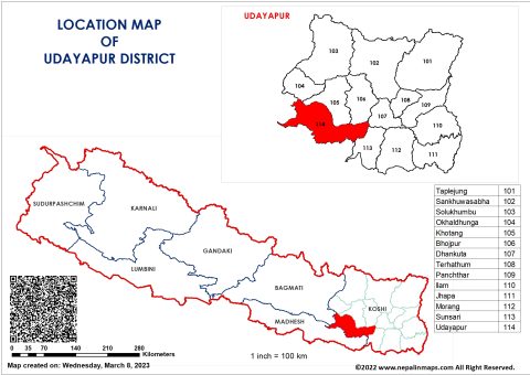 Udayapur | Maps of Nepal